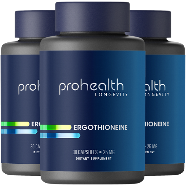 Ergothioneine (25 mg, 30 capsules) - 3 Pack | ProHealth.com