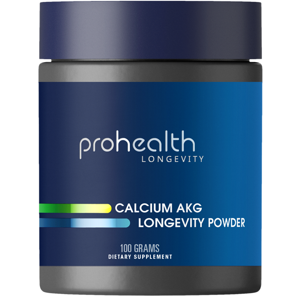 Calcium AKG Longevity Powder - 100 grams | ProHealth.com